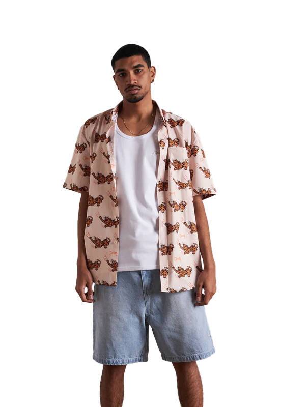 CRATE TIGER ALL OVER SS SHIRT - Mens-Shirts : Soul and Co. | Clothes ...