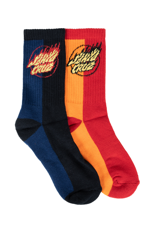 SANTA CRUZ FLAMING DOT CREW SOCK YOUTH - Youth-SOCKS : Soul and Co ...