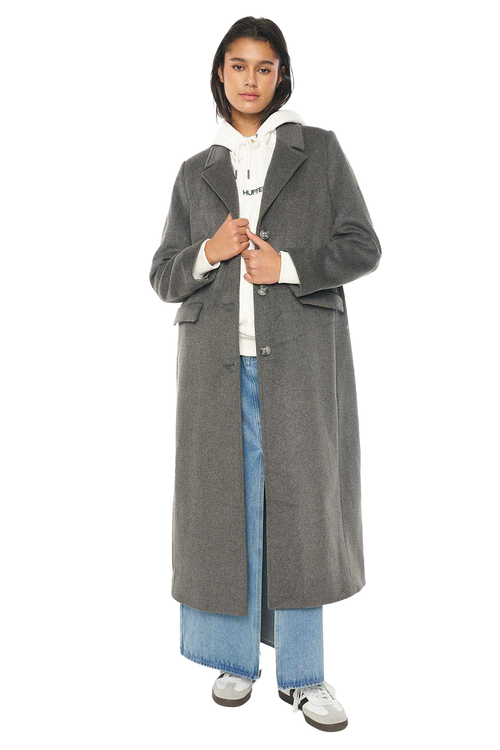 HUFFER WOLF LONGLINE COAT - Womens-Jackets & Coats : Soul and Co ...